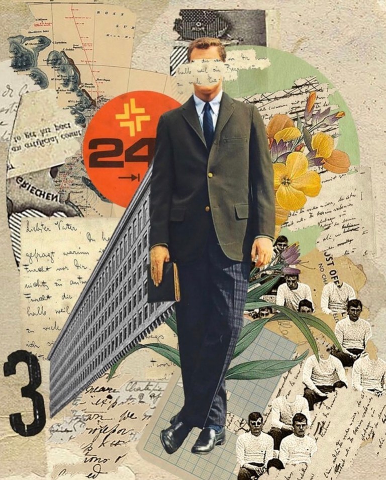 Trashriot’s Dynamic Vintage Collages – Moss and Fog