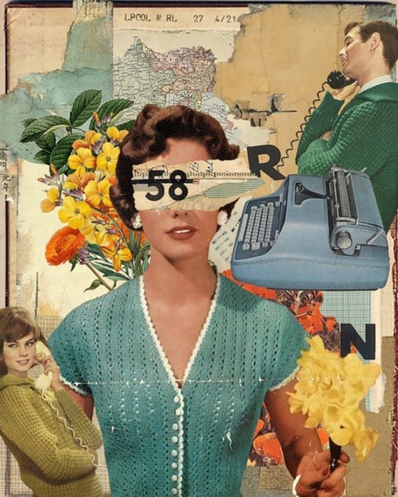 Trashriot’s Dynamic Vintage Collages – Moss and Fog