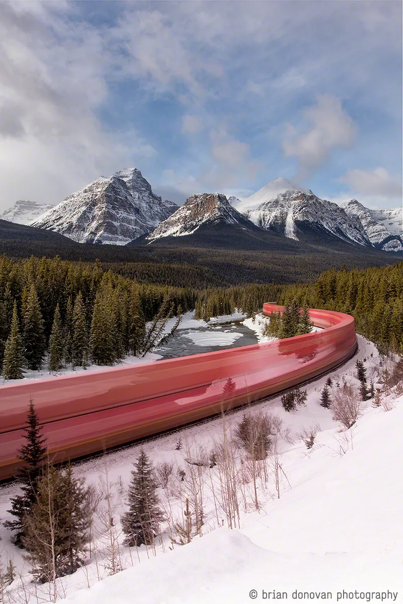 Beautiful Long Exposure of Snaking Train in the Canadian Rockies » Moss ...