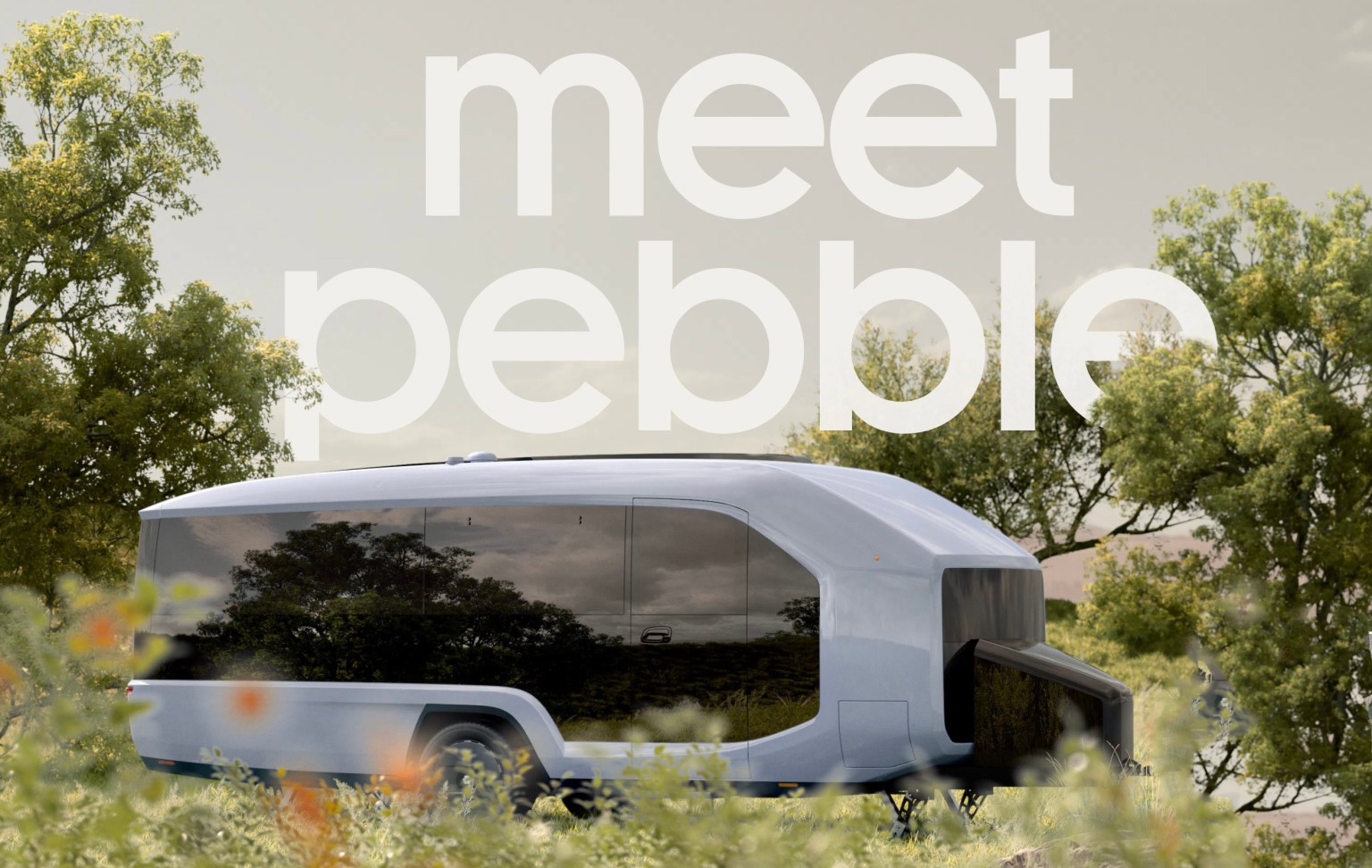Pebble's Sleek Electric RV Lets You Go Off Grid For a Week | Moss and Fog