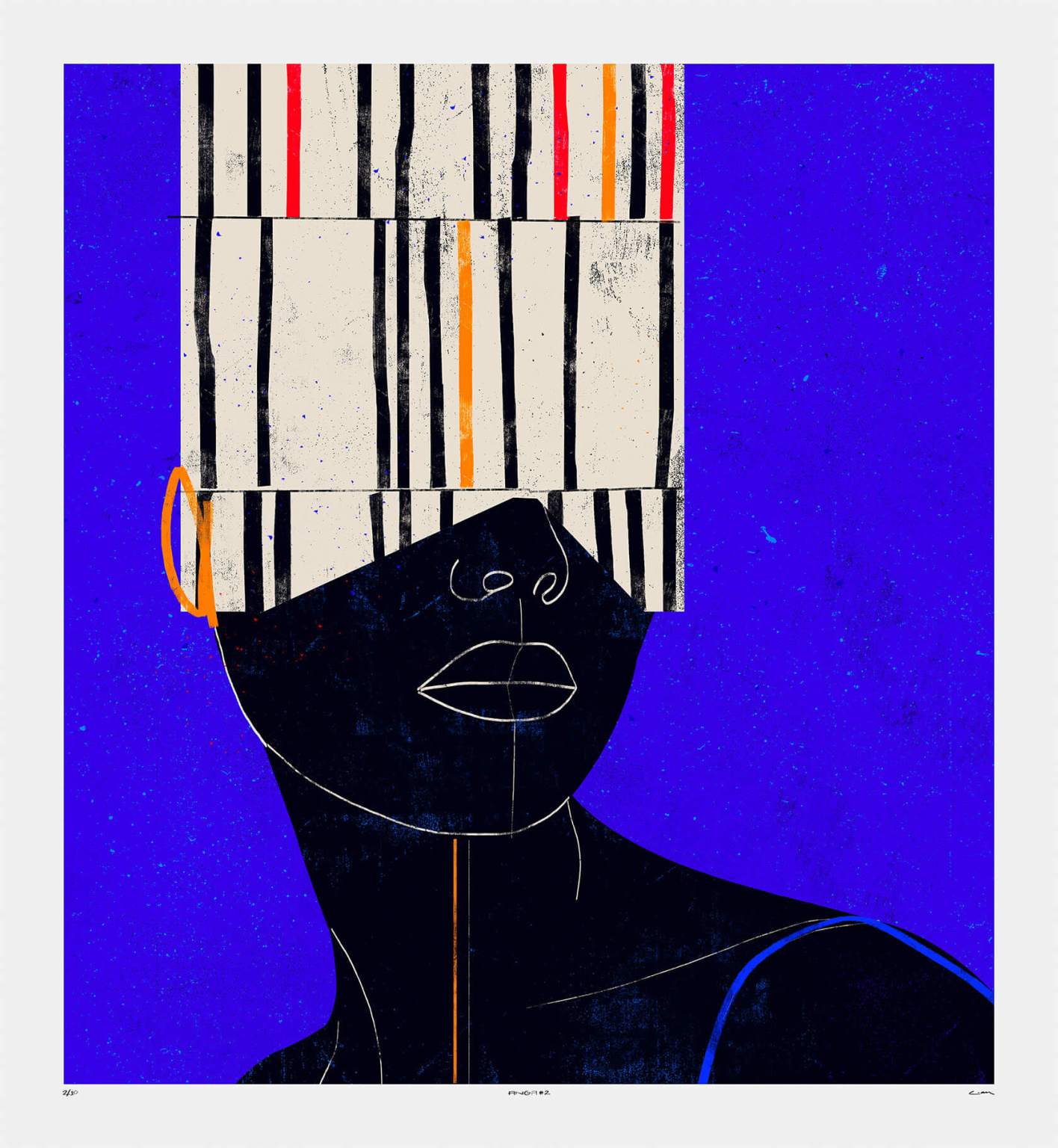 Luciano Cian’s Expressive Colorblock Portraits » Moss and Fog