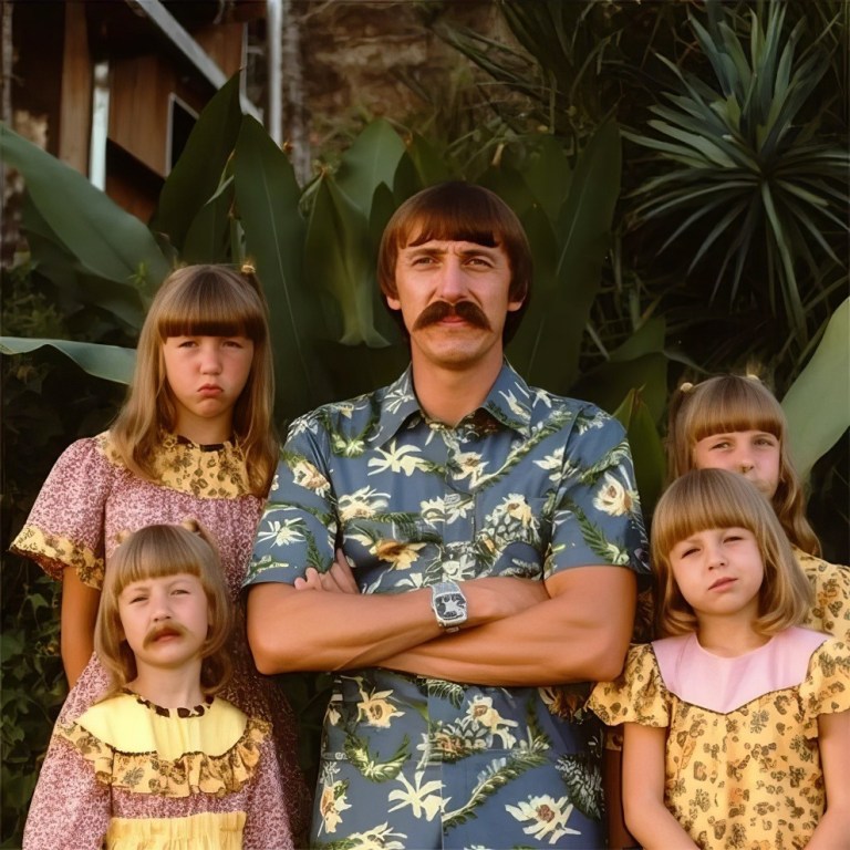 Horribly Awkward AI Family Portraits » Moss and Fog