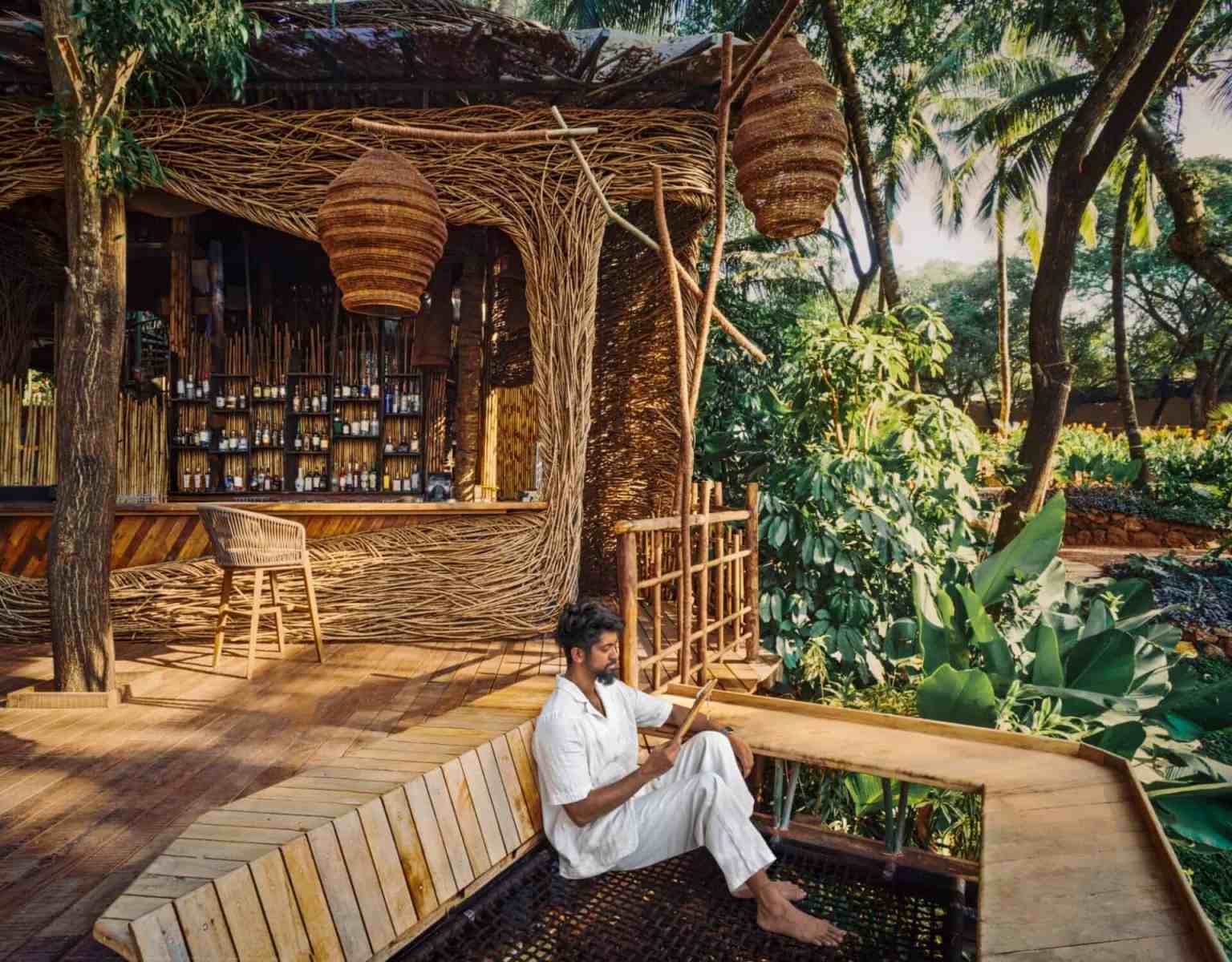Beautiful Restaurant in Goa, India Made From Invasive Shrubs and Bamboo ...