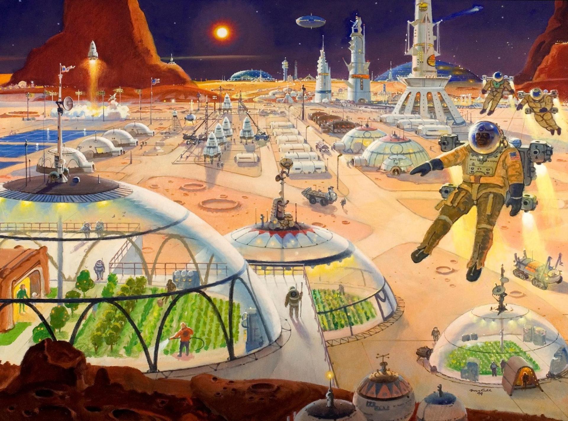 The Optimistic Futurism of Space Artist Robert McCall | Moss and Fog