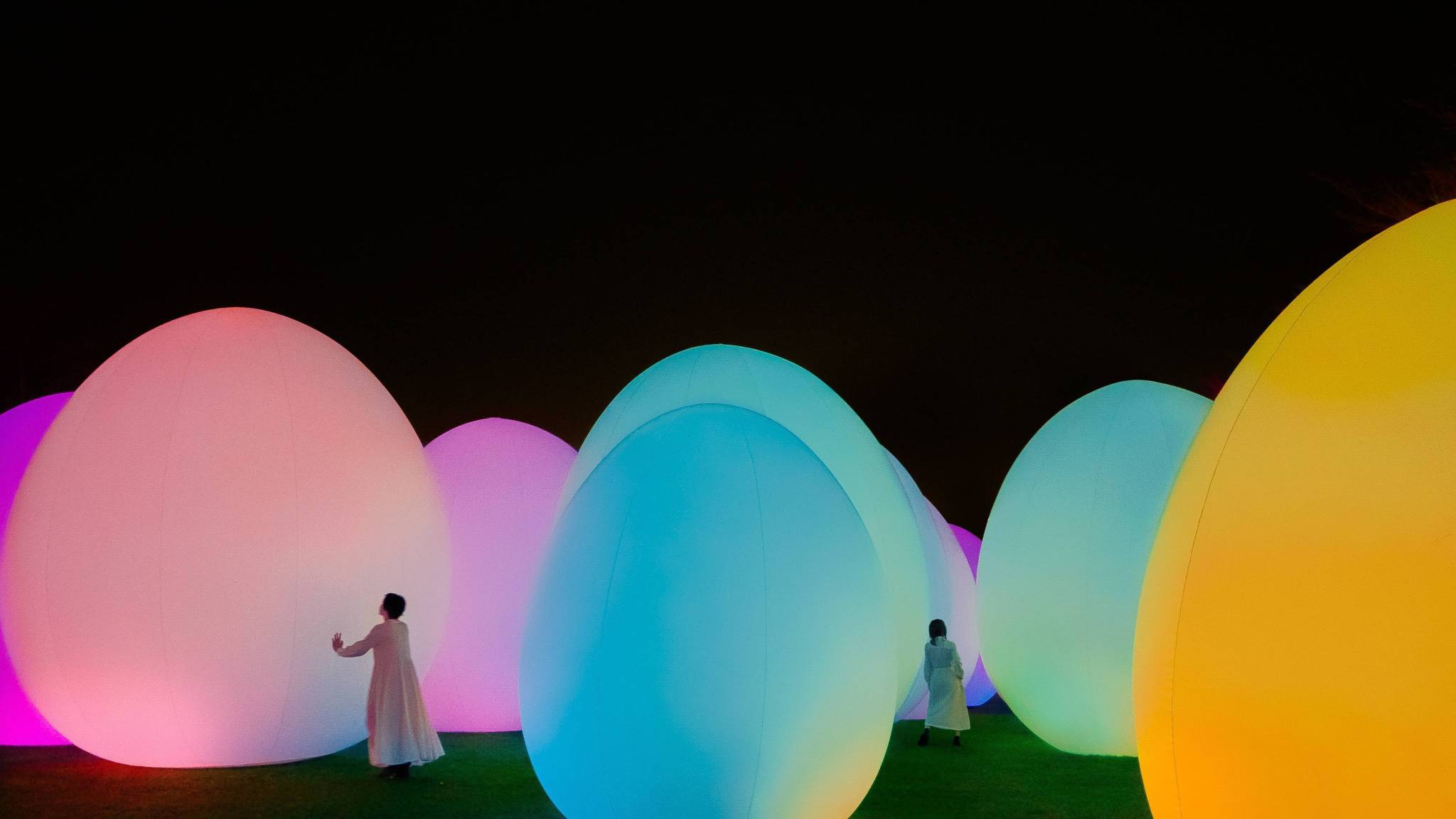 teamLab’s Interactive, Illuminated Eggs Takeover Park in Hong Kong ...