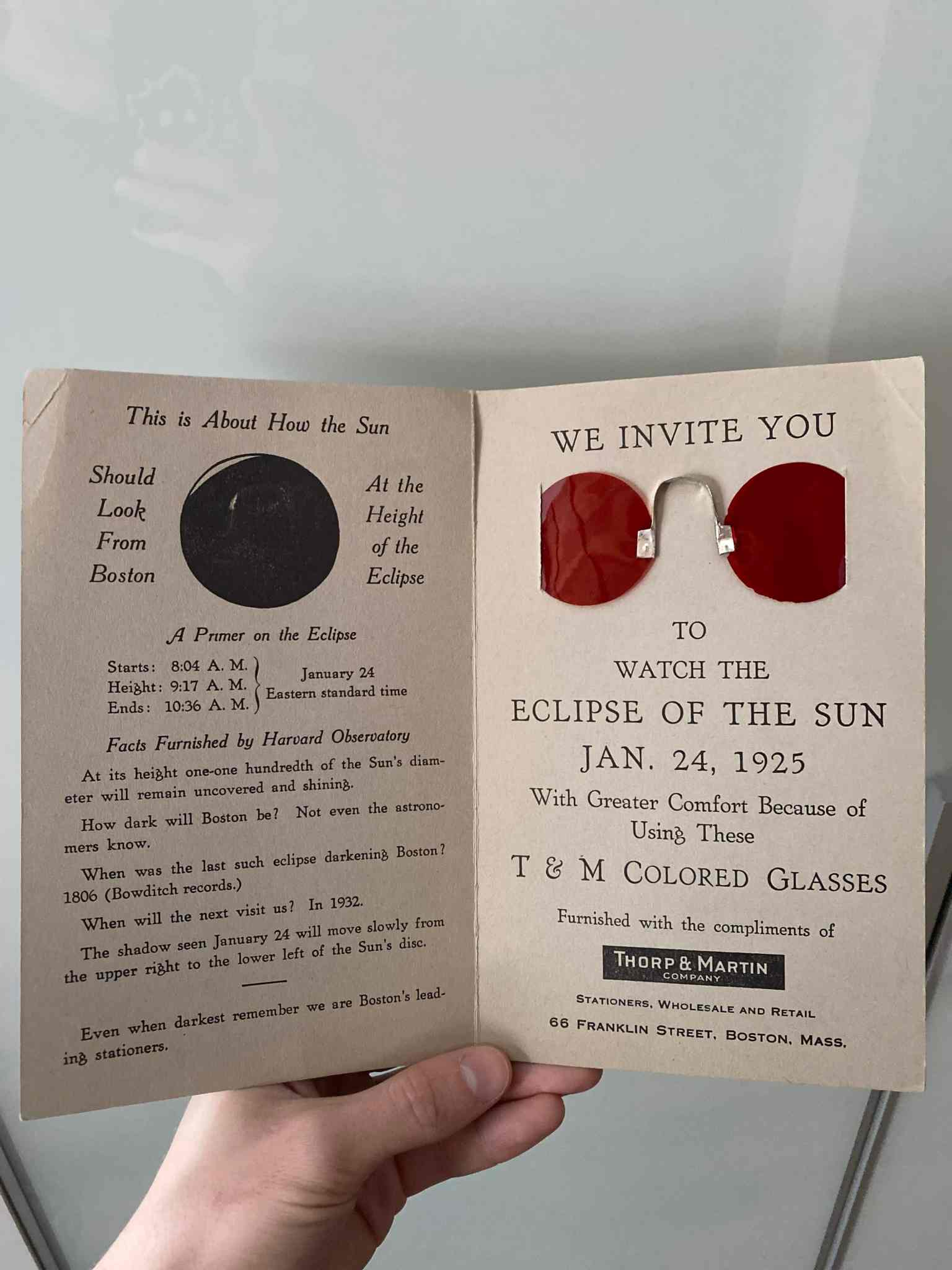 Vintage Eclipse Viewing Glasses – Moss and Fog