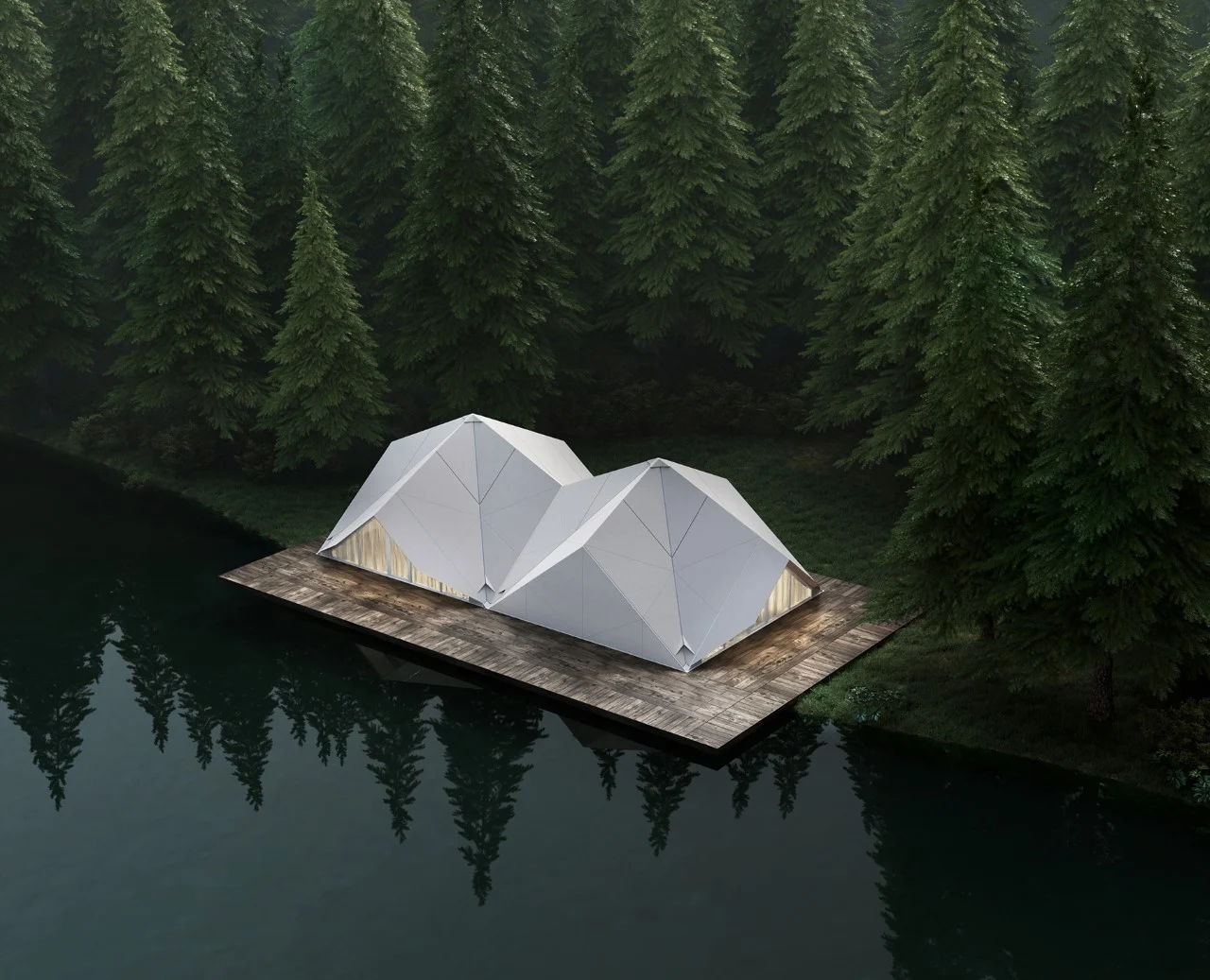 Sleek Origami Cabins Offer Easy Assembly – Moss and Fog